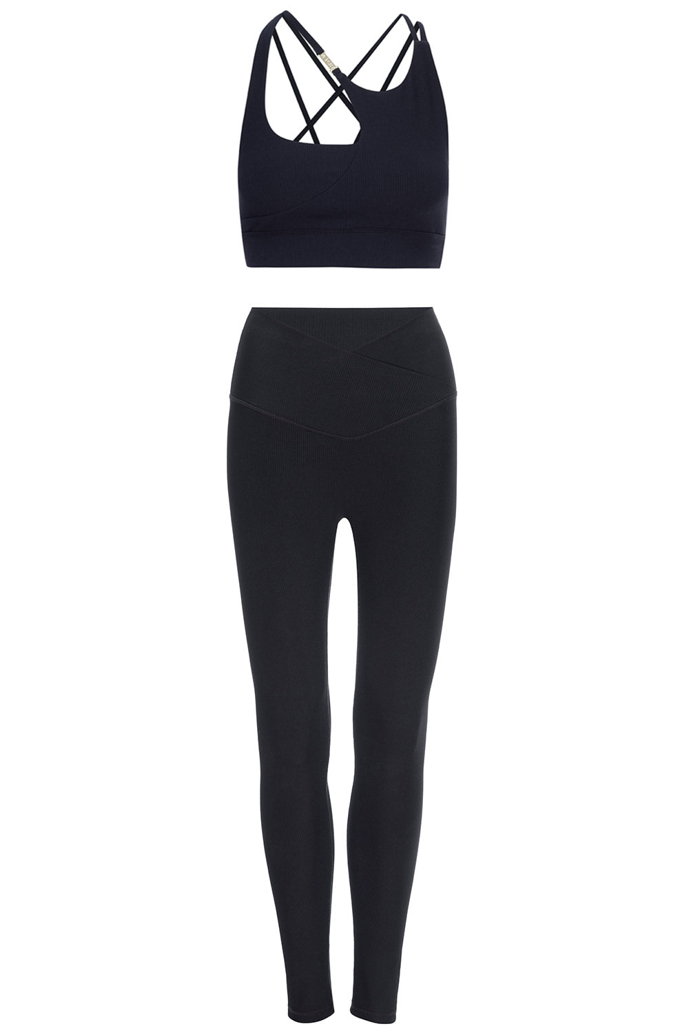 Melrose Black Ribbed Set – VETCHY