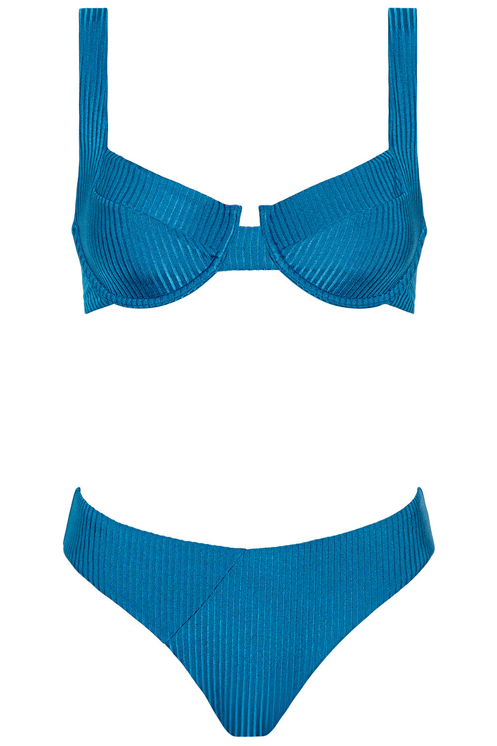 Laguna Bikini Navy Ribbed Set – VETCHY