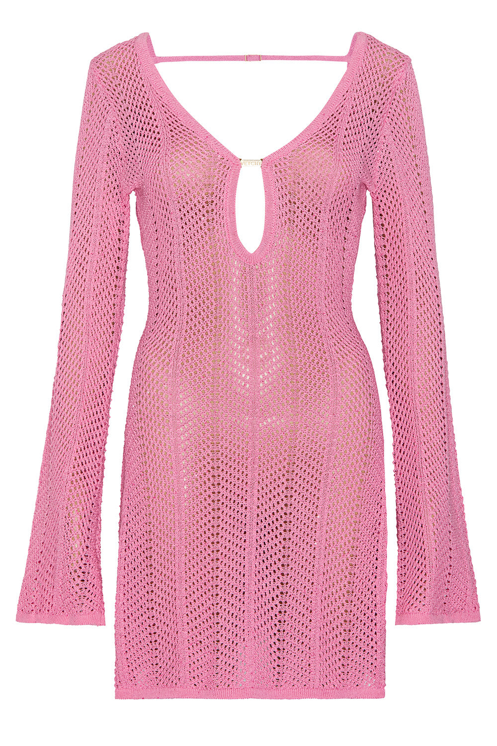 Keyhole Short Pink Dress – VETCHY